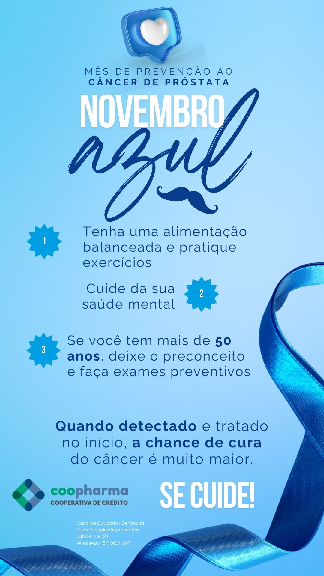 Novembro Azul – COOPHARMA – Cooperativa de Crédito